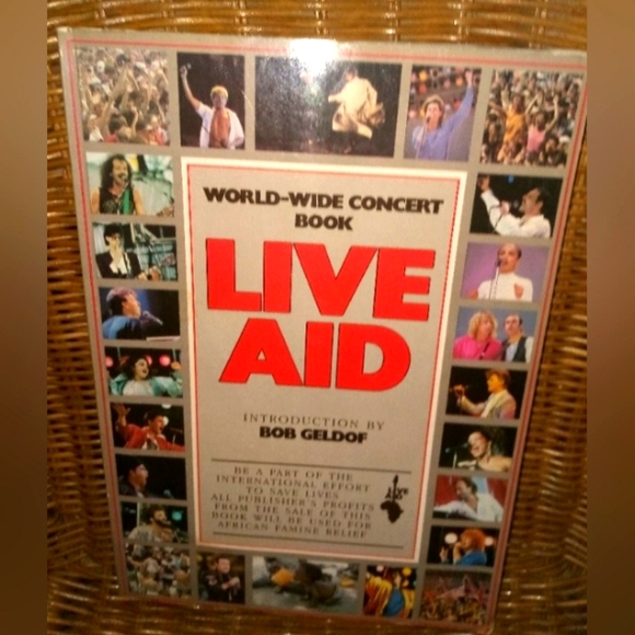 Other | Live Aid Worldwide Conceet Book By Bob Geldof | Poshmark
